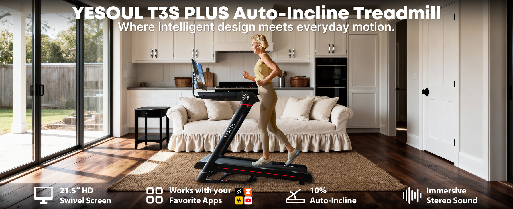 Yesoul T3S Plus | Treadmill with Screen