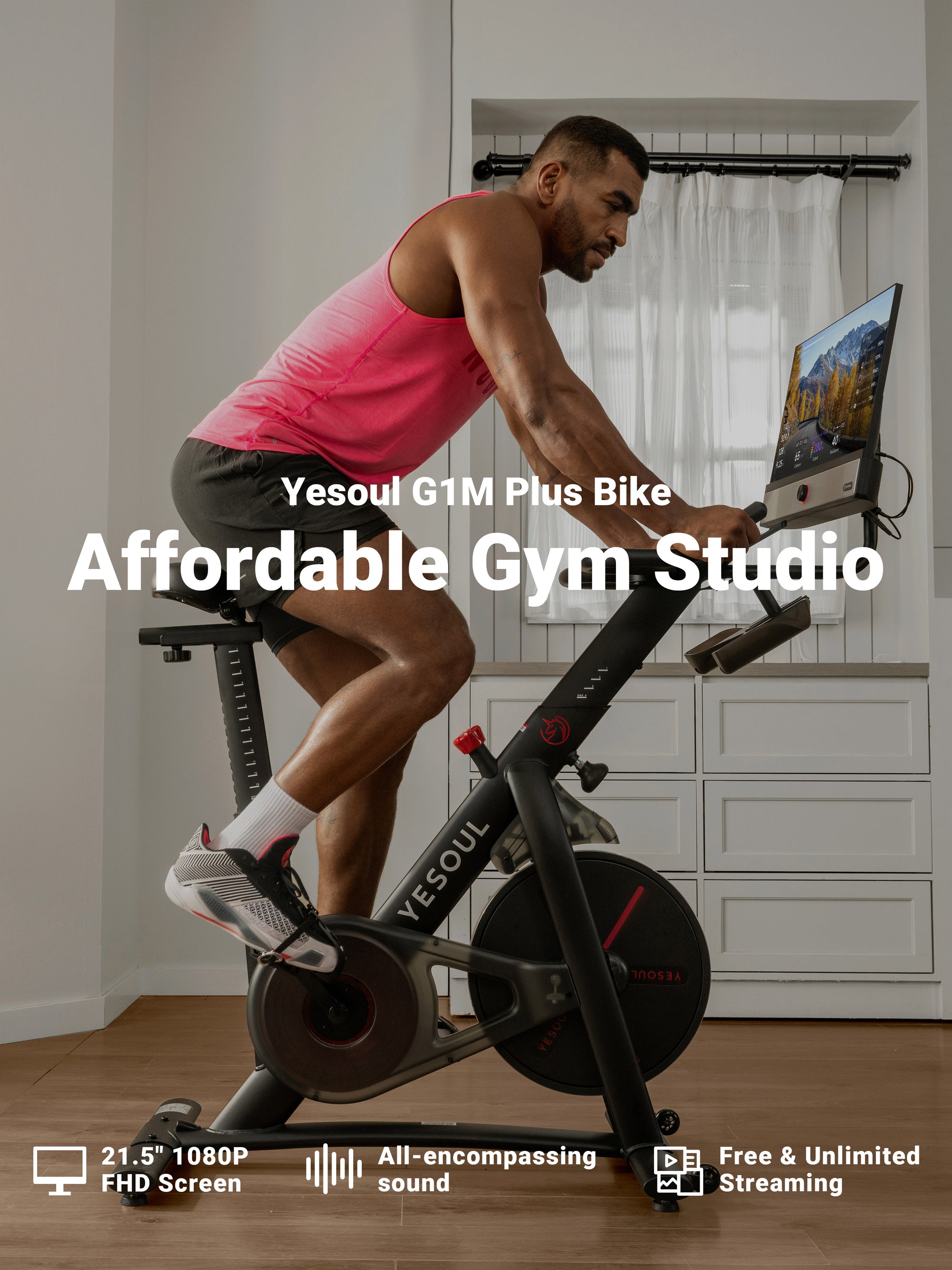 Yesoul G1M Plus Bike | Exercise Bike with Screen – Yesoul Fitness UK